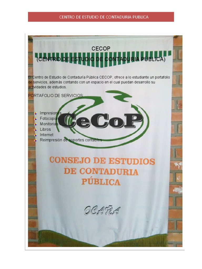 Temario CECOP y Servicios Disponibles | PDF