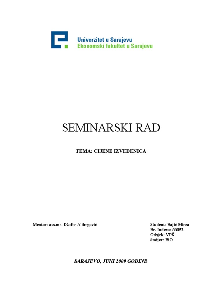 Seminarski Rad | PDF
