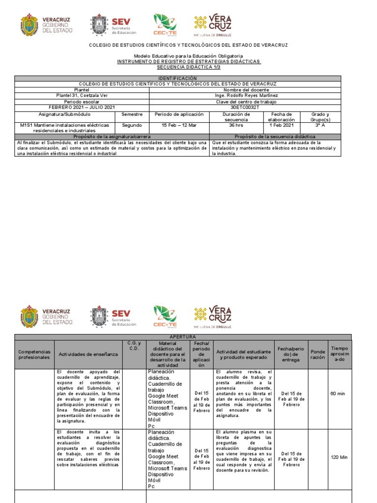M1S1 Planeacion 1 | PDF | Microsoft | Informática