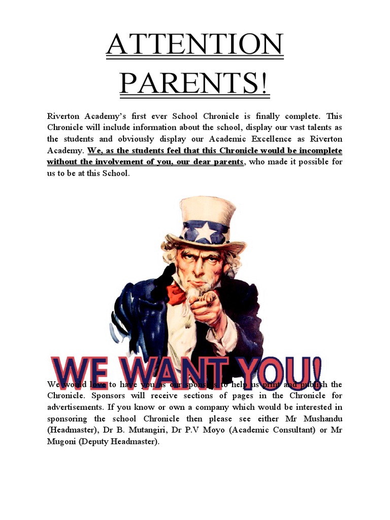 Dear Parents | PDF