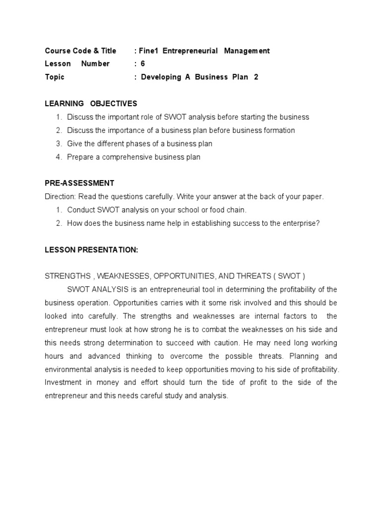 Entrepreneurial Management Module New6 2 | PDF | Entrepreneurship ...