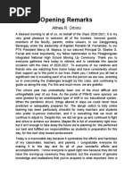 Welcome Speech For Graduation Ceremony | PDF