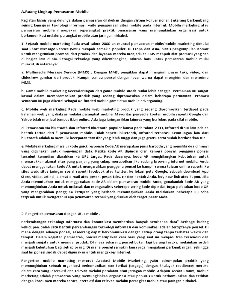 MOBILE MARKETING LANDSCAPE | PDF