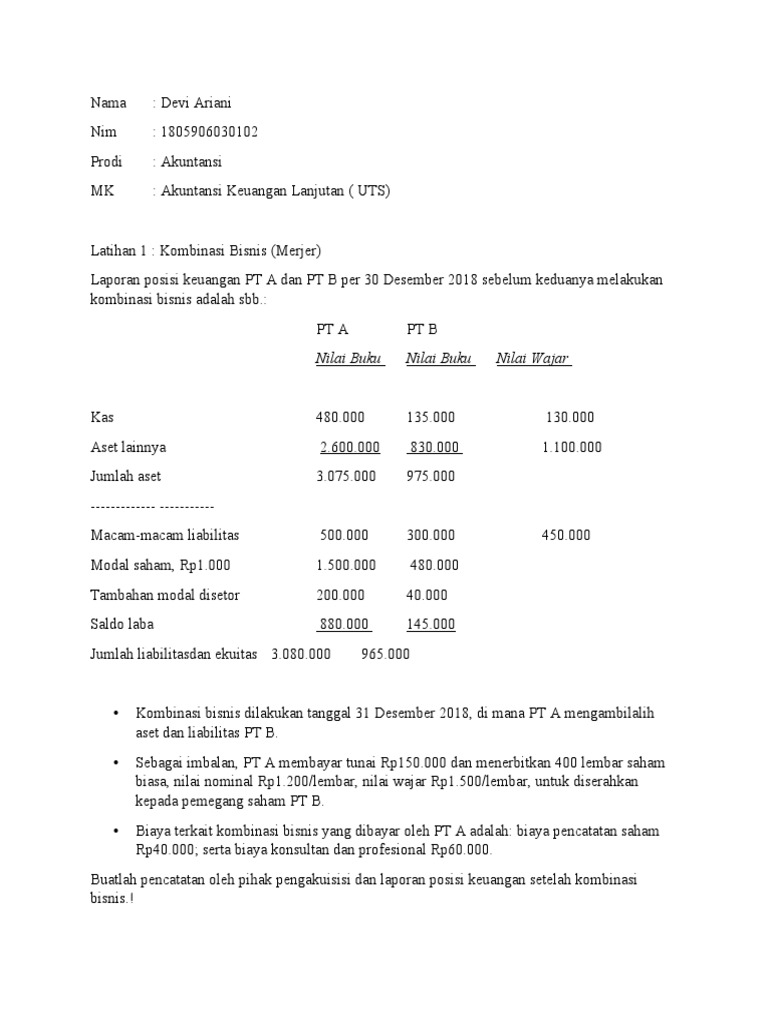 10 - Uts Akl - Devi Ariani | PDF