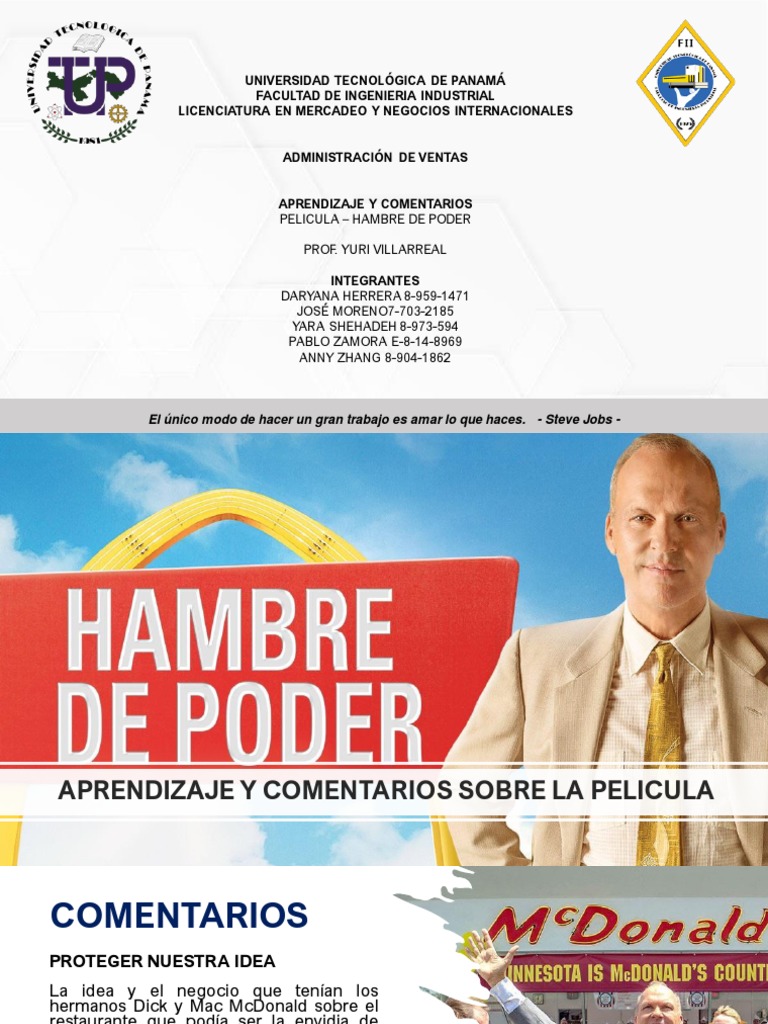 Hambre de Poder | PDF | Mc Donald's | Franquiciamiento