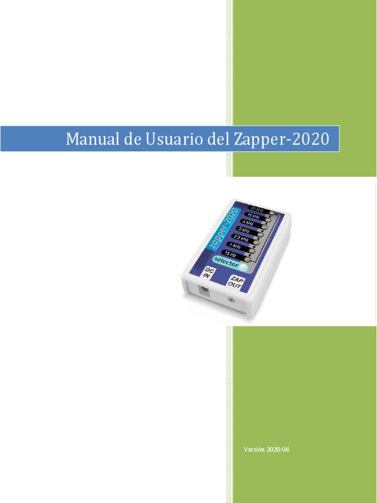 Manual Zapper 2020 | PDF | Frecuencia | Olas