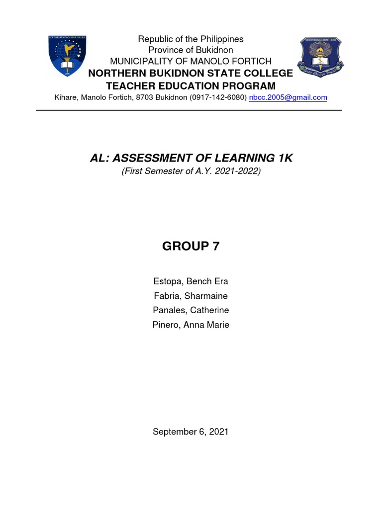 Group 7 - Outcome-Based Education and Item Response Theory - September ...