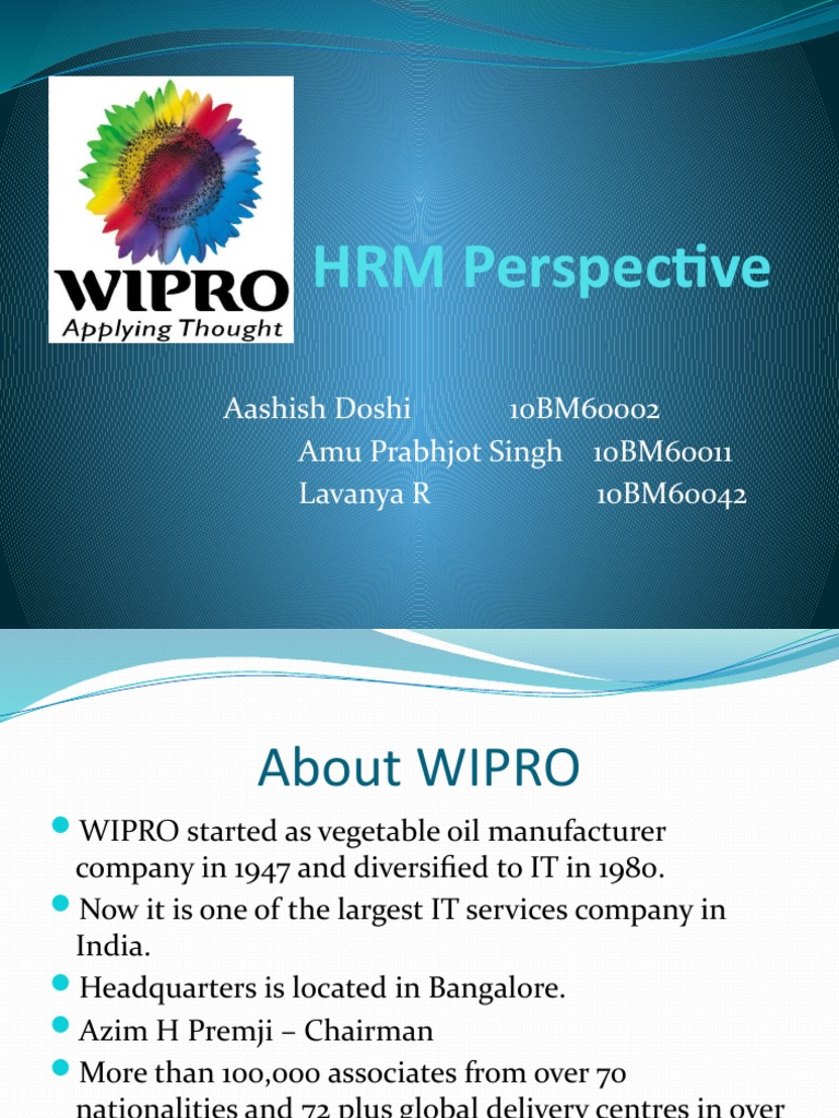 Wipro Presentation | PDF | Recruitment | Employment