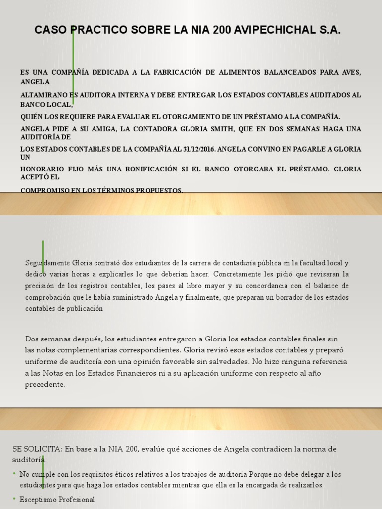 Caso Practico Sobre La Nia 200 | PDF
