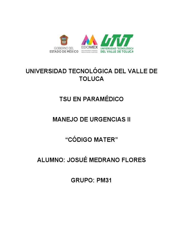 Código MATER y ERIO en Urgencias Obstétricas | PDF | Muerte materna ...