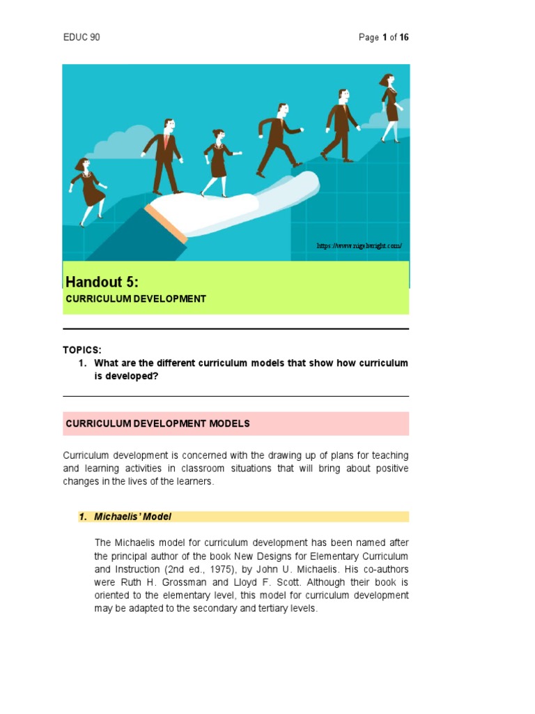 Analysis of Two Prominent Models for Curriculum Development: The ...