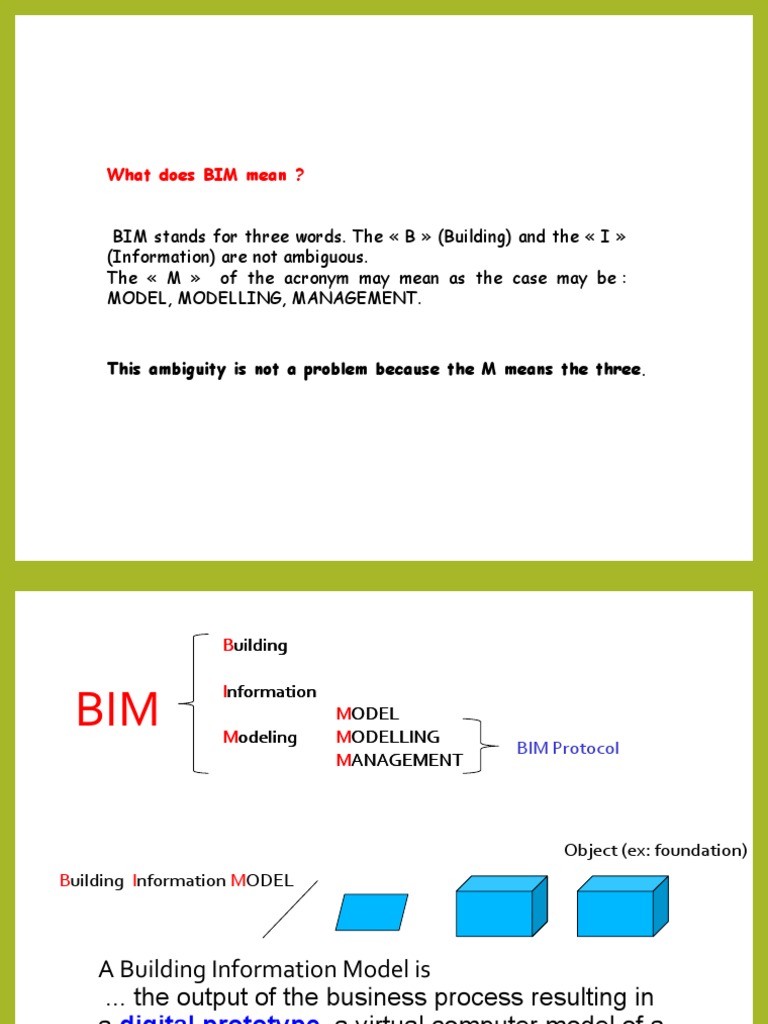 Bim Presentation Pdf Building Information Modeling Computing
