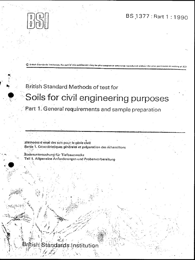 BS 1377 - Part1 | PDF