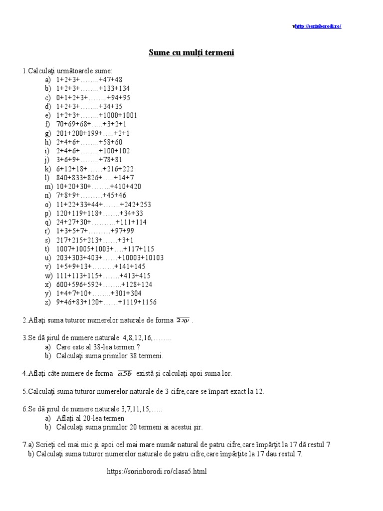 Sume Tip Gauss | PDF