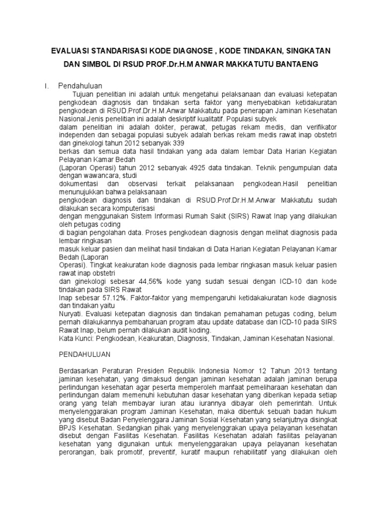 Evaluasi Penggunaan Kode, Singkatan Dan Simbol | PDF | Pengembangan Diri