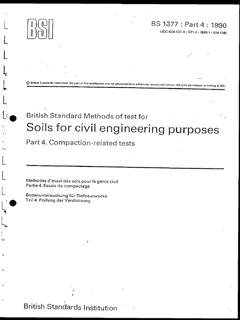 BS 1377 - Part4 | PDF