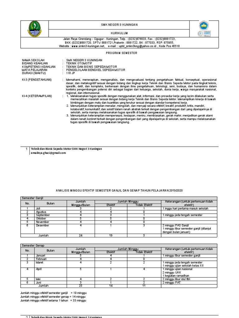 Pengelolaan Bengkel Sepeda Motor - Promes PBSM | PDF