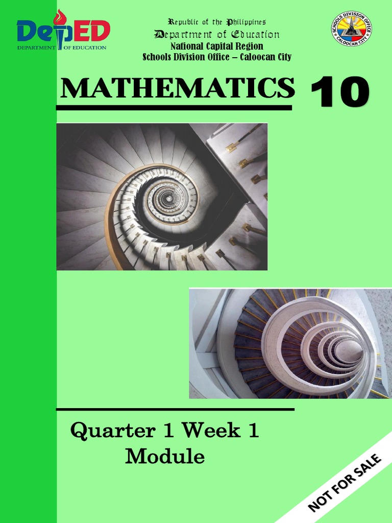 Mathematics: Quarter 1 Week 1 | PDF | Sequence | Learning