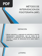 Método de Intervención en Fisioterapia | PDF | Terapia física | Evaluación