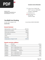 Bank of America Bank Statement - 1 | PDF