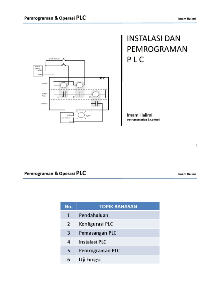PLC Dasar | PDF | Programmable Logic Controller | Central Processing Unit