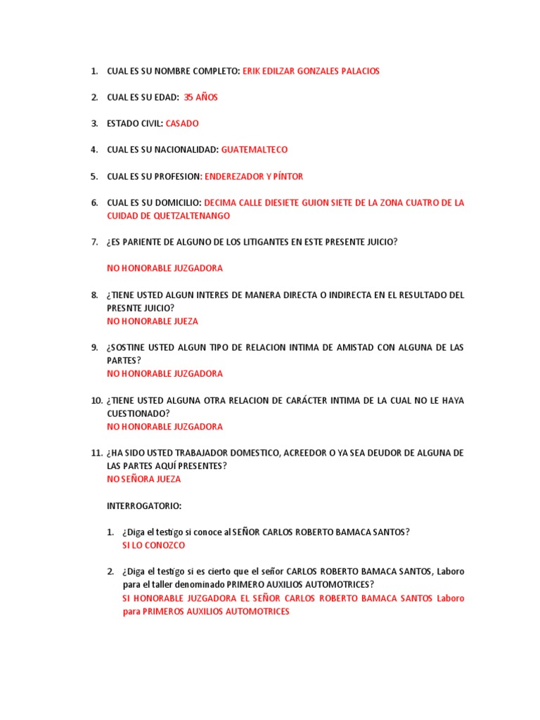 Testigos (Papel) | PDF