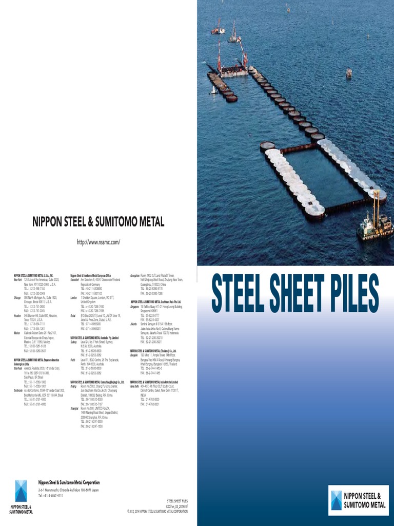 Nippon&Sumitomo Steel Sheet Piles | PDF | Deep Foundation | Pipe (Fluid ...