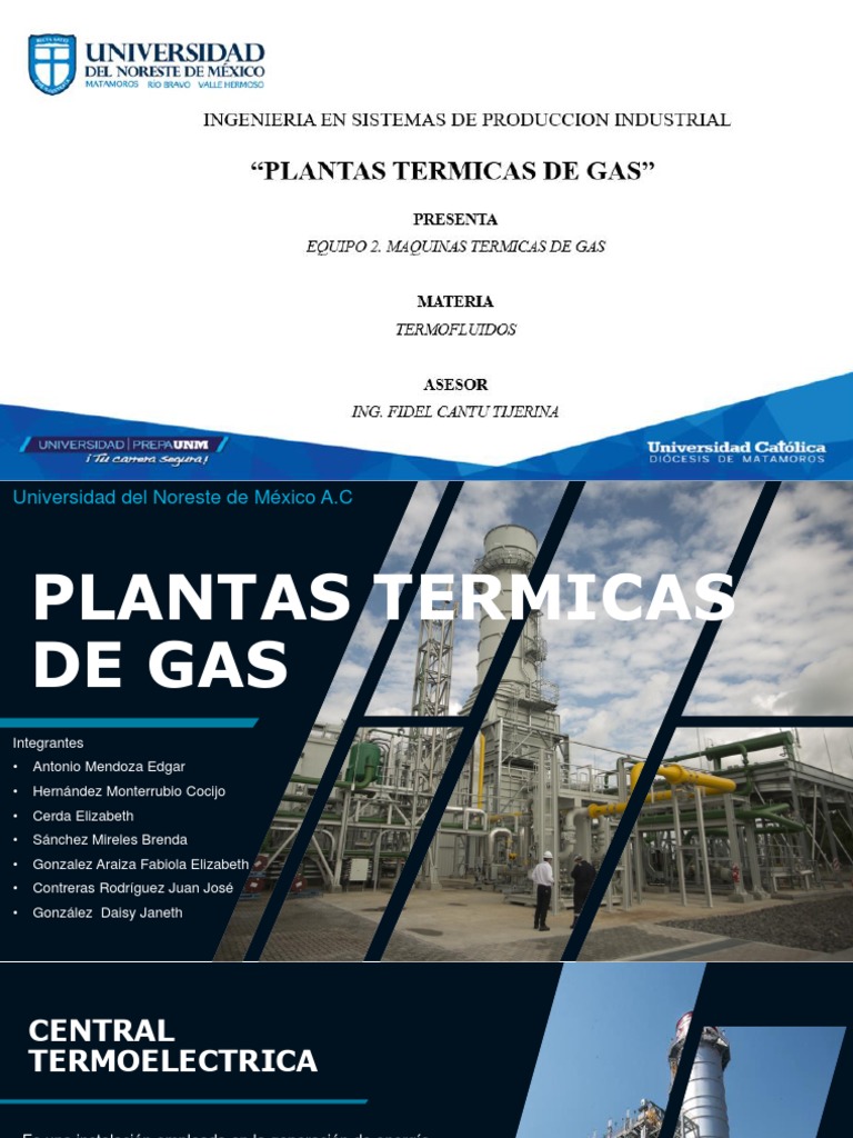 Plantas Térmicas de Gas Natural | PDF | Cogeneración | Vapor
