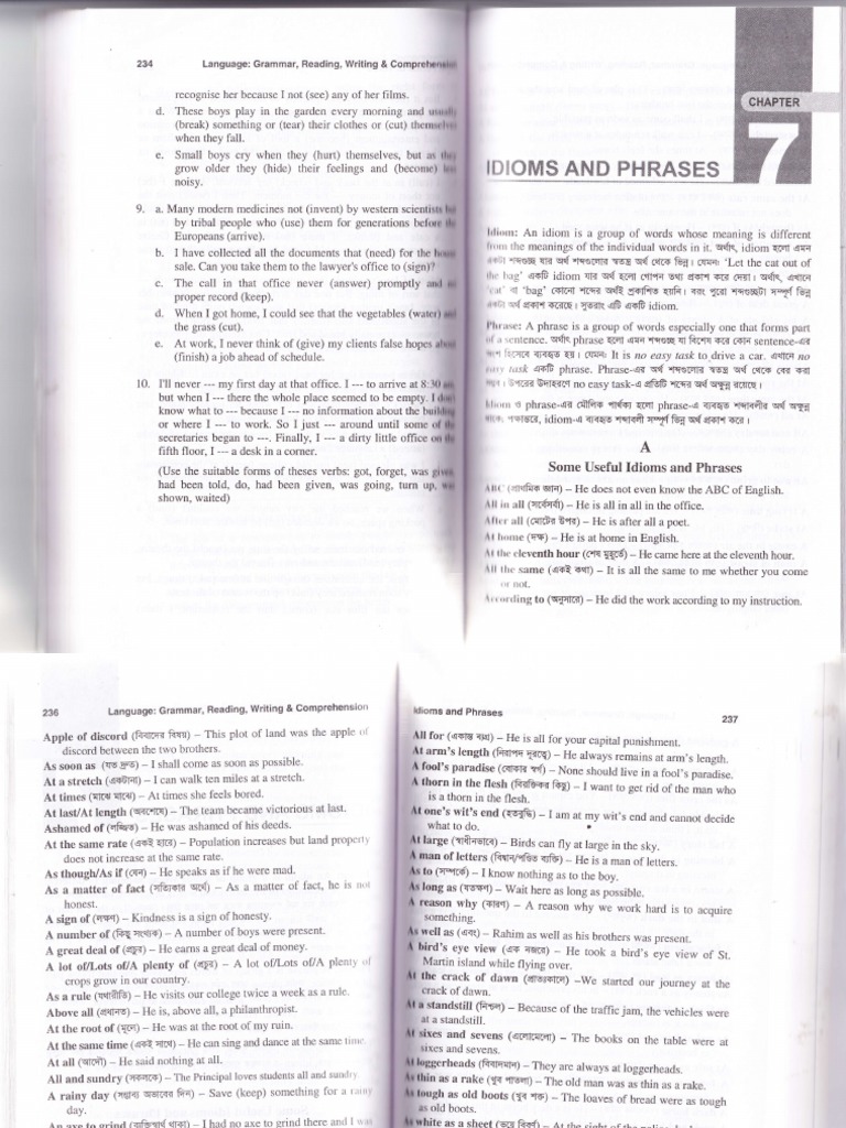 Idiom & Phrases | PDF | Phrase | Lexicology