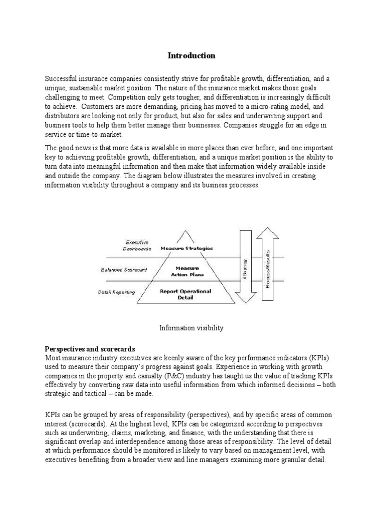 Insurance KPIs for Profitable Growth | PDF | Insurance | Performance ...