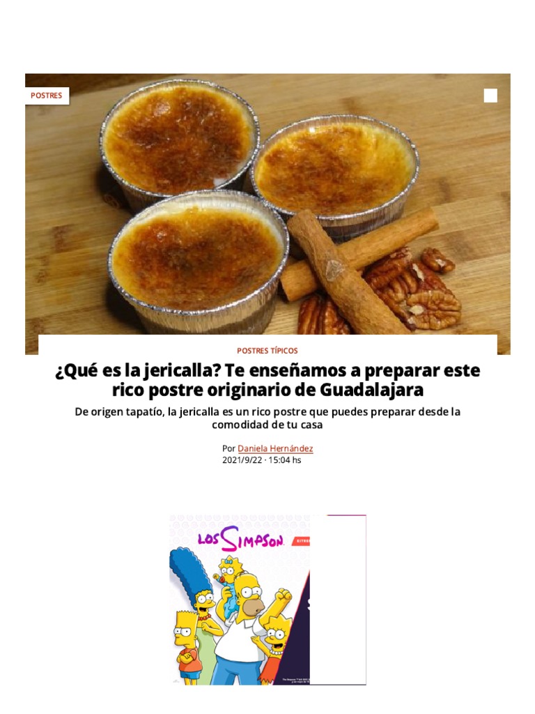 ¿Qué Es La Jericalla - Te Enseñamos A Preparar Este Rico Postre ...