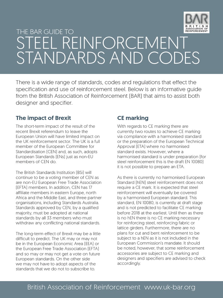 Steel Reinforcement Standards and Codes | PDF | Construction | Welding