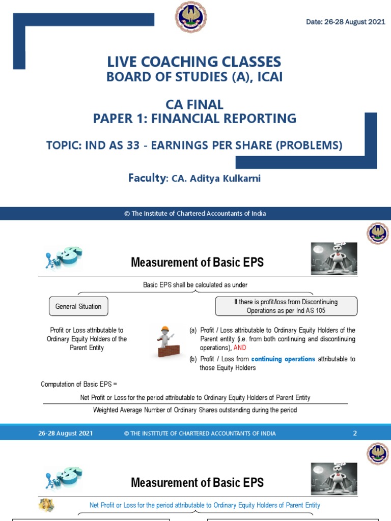 Ind As 33 Material For VC 26 28 August 2021 | PDF | Dividend | Preferred Stock