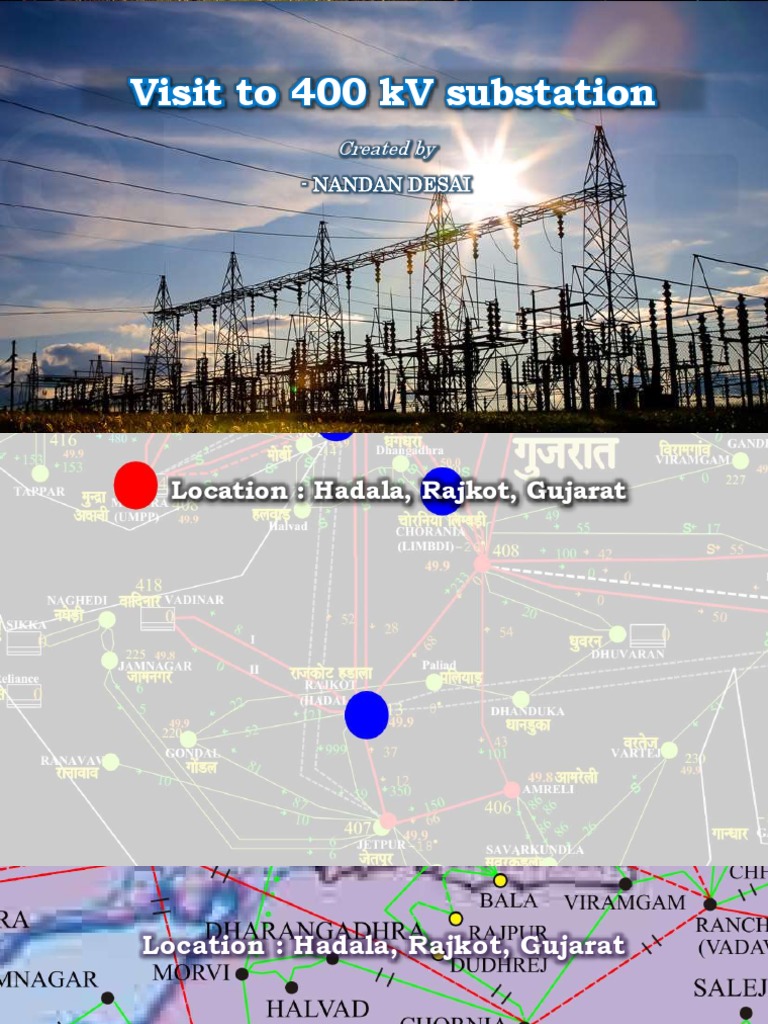 Visit To 400 KV Substation: Created by | PDF | Electrical Substation ...