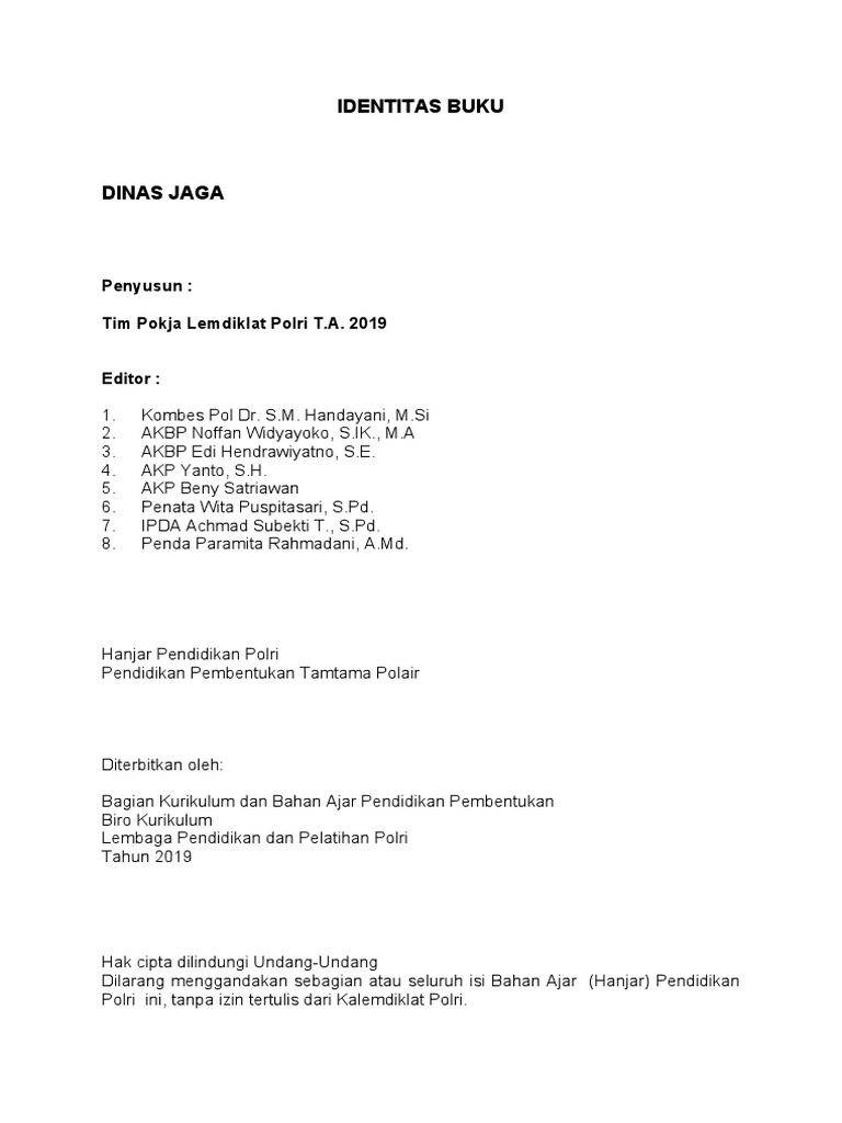 Dinas Jaga | PDF | Bisnis