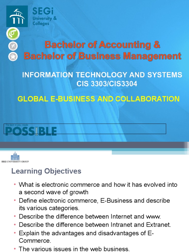 2 Global E-Business and Collaboration | PDF | E Commerce | Electronic Business