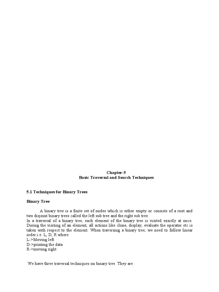 Chapter 5 - Basic Traversal and Search Techniques | PDF | Vertex (Graph ...