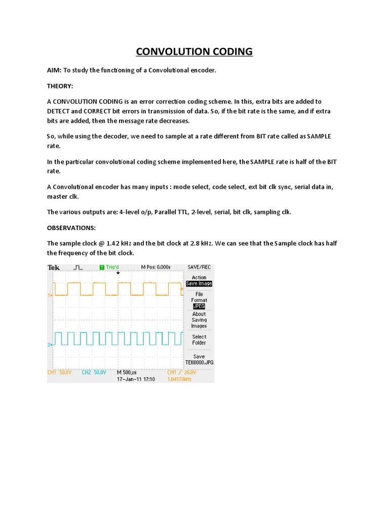 Understanding Convolution Coding Basics | PDF