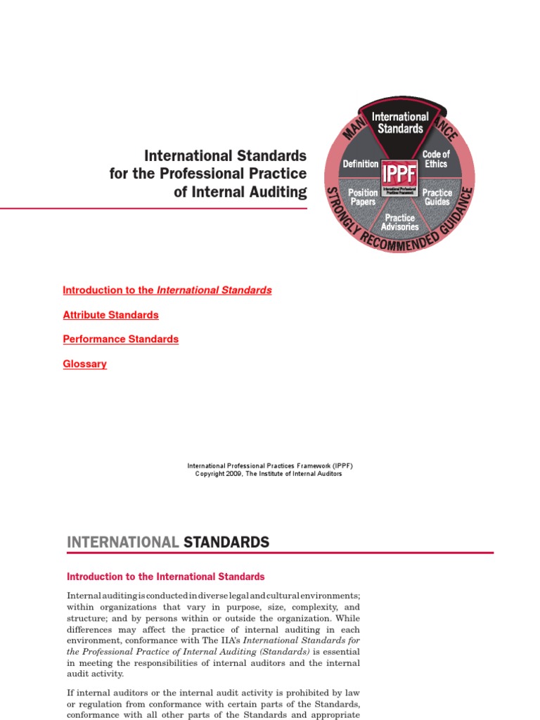International Standards For The Professional Practice of Internal ...