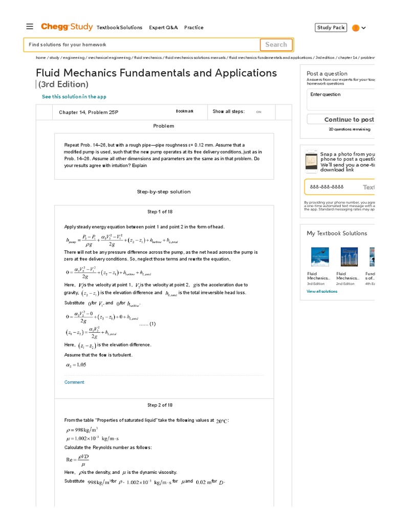 Fluid Mechanics Fundamentals and Applications: (3rd Edition) | PDF ...