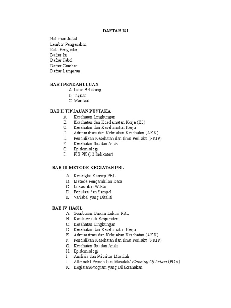 Format Laporan PBL | PDF | Kesehatan Holistik