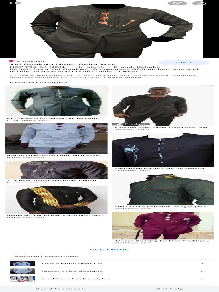 Niger Delta Traditional Attire for Men | PDF