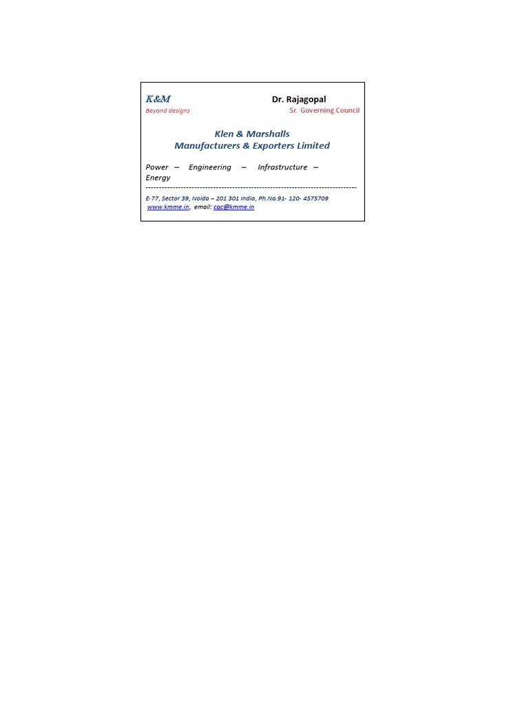Klen & Marshalls Company Overview | PDF | Technology & Engineering