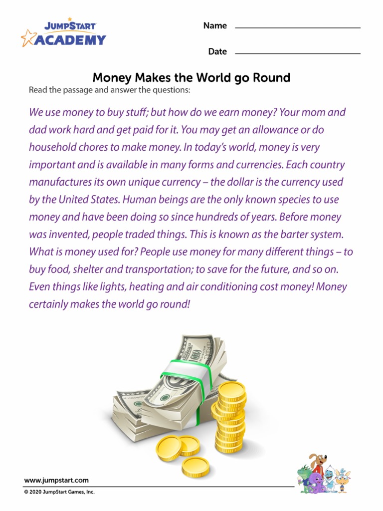 Money Makes T He Wor L D Go Round | PDF