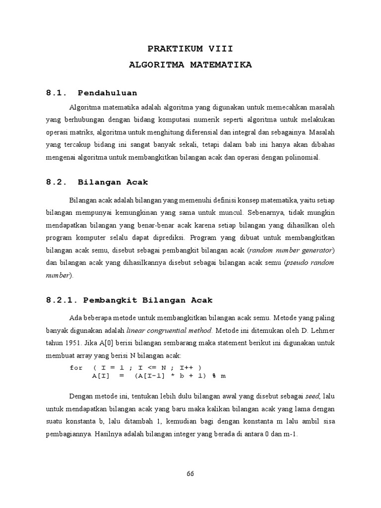 Algoritma Matematika | PDF | Sains & Matematika