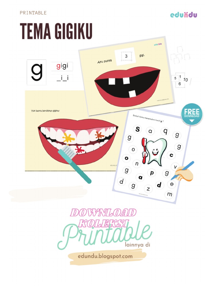 Printable Tema Gigi | PDF
