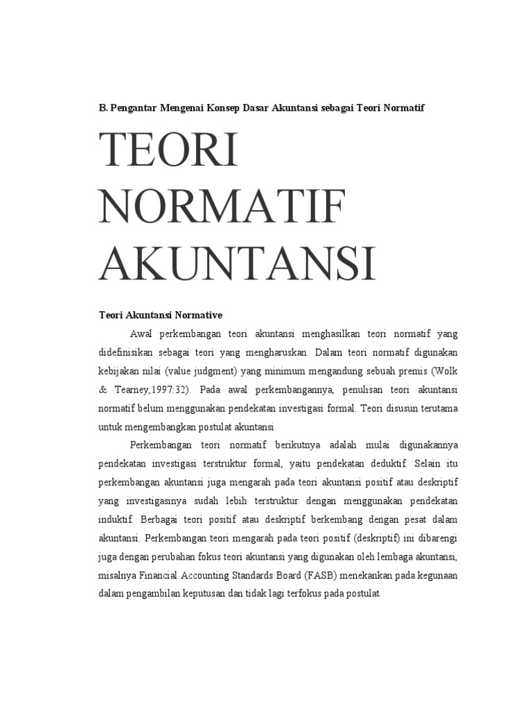 Normative Accounting | PDF