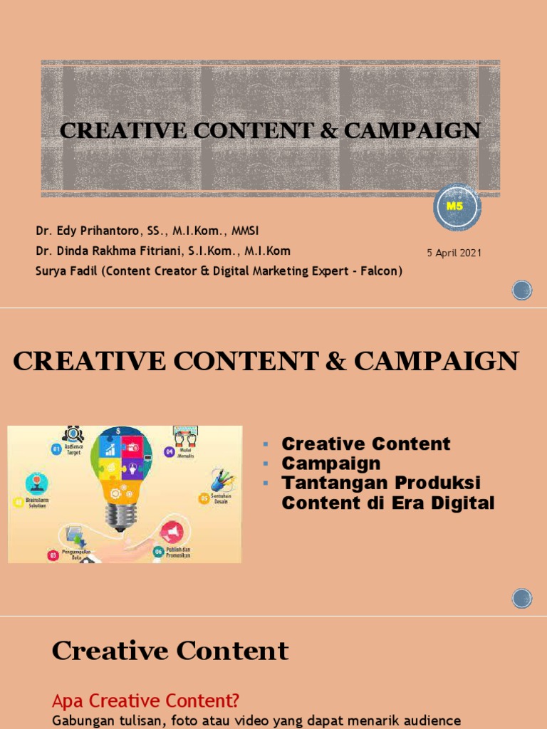 m5 - Creative Content Campaign | PDF