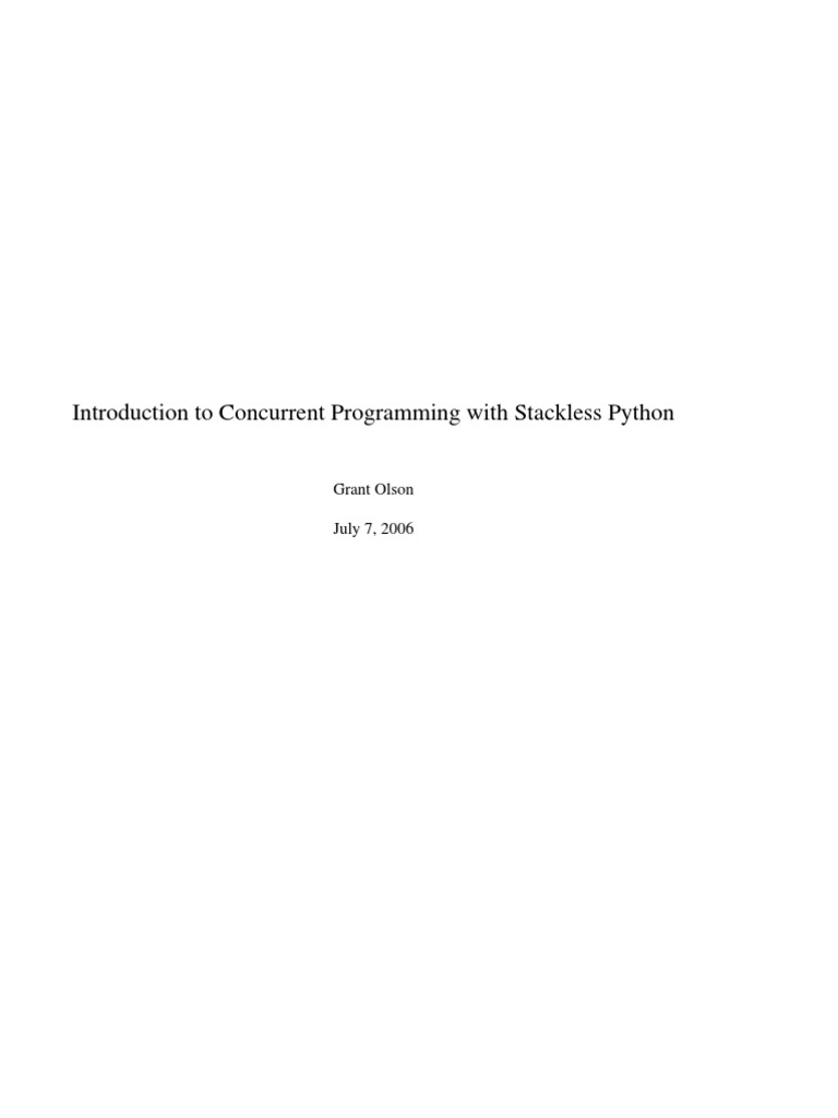 Why Stackless | PDF