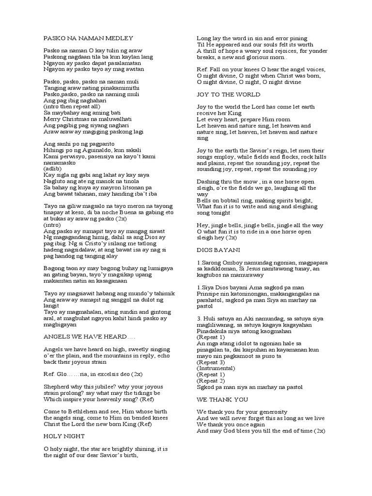Pasko Na Naman Medley | PDF